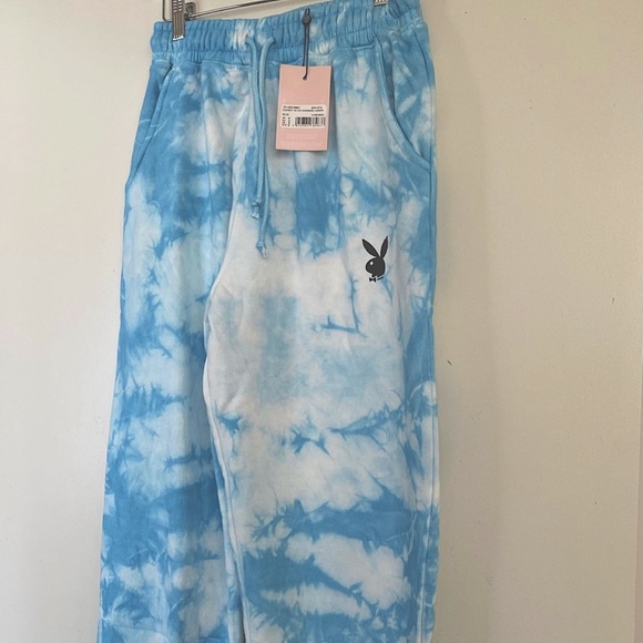 PLAYBOY | Pants & Jumpsuits | Playboy Blue Tie Dye Sweatpants Nwts ...